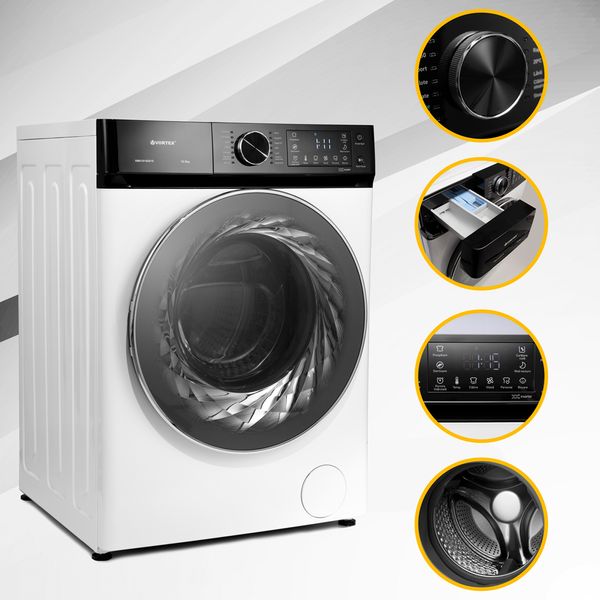 Masina de spalat rufe frontala VORTEX VMA1014D01S, 10 kg, 1400rpm ...
