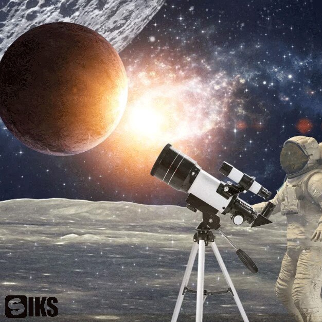 Telescop Astronomic SIKS Profesional Pentru Copii Si Adulti, Cu Trepied ...