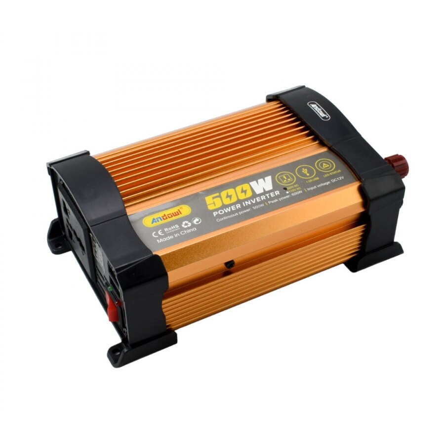 Invertor 12V, 500W cu unda sinusoidala modificata, USB, priza 220V ...