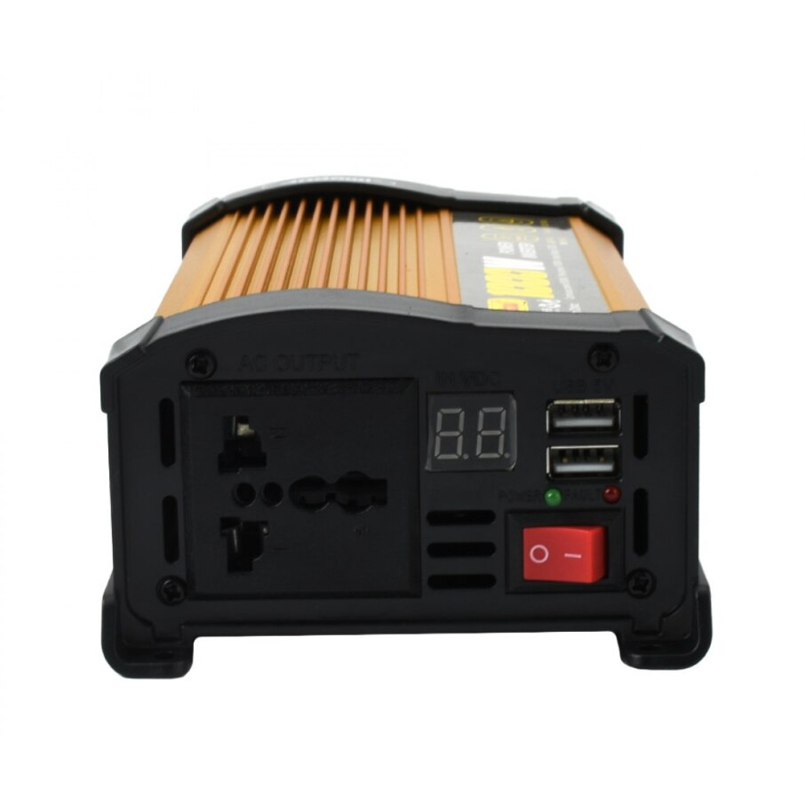 Invertor 12V, 500W cu unda sinusoidala modificata, USB, priza 220V ...