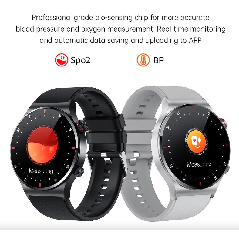 AOVO QW33 Okosóra Magyar menüvel, Vezeték nélküli Hívás, 100+ Sporthoz ...