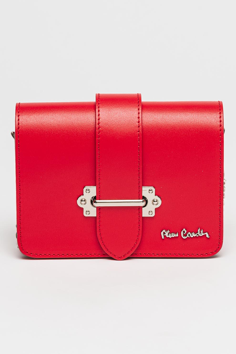 Pierre Cardin, Geanta crossbody din piele cu logo, Rosu - eMAG.ro