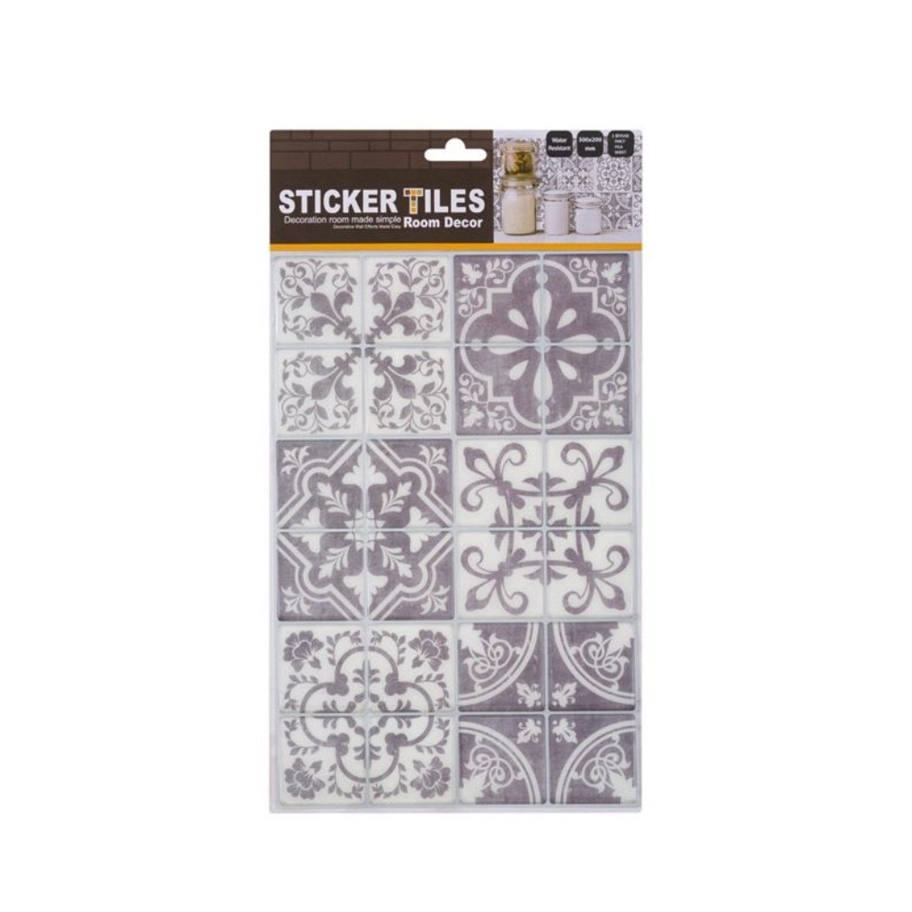 Tapet pentru perete, model gresie gri cu alb, 20x30 cm, 1 bucata - eMAG.ro