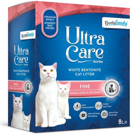 Asternut igienic Ultra Care Fine Kittens si pisici mici, 8L - eMAG.ro