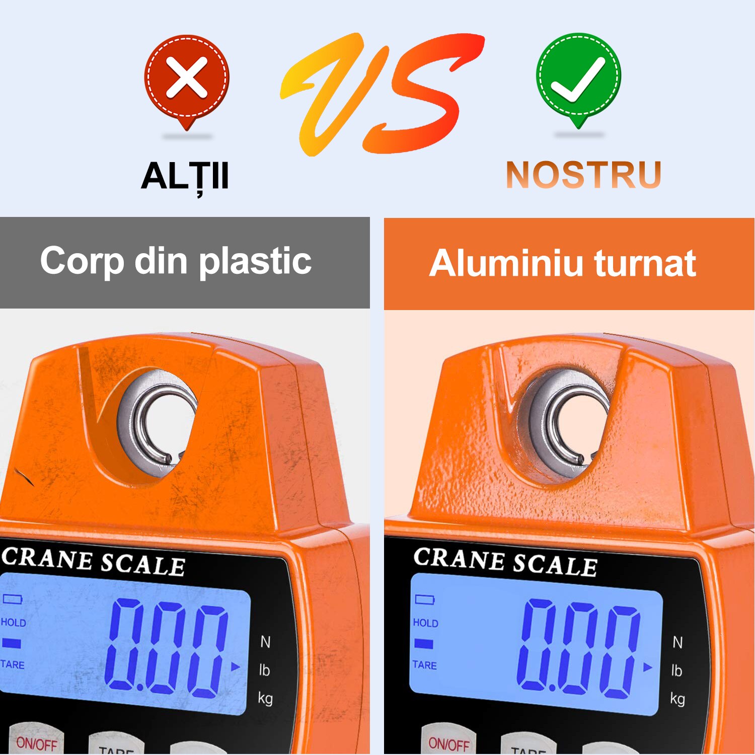 Електронна ръчна везна, Xinxu, с кука, преносима, максимум 300 кг ...