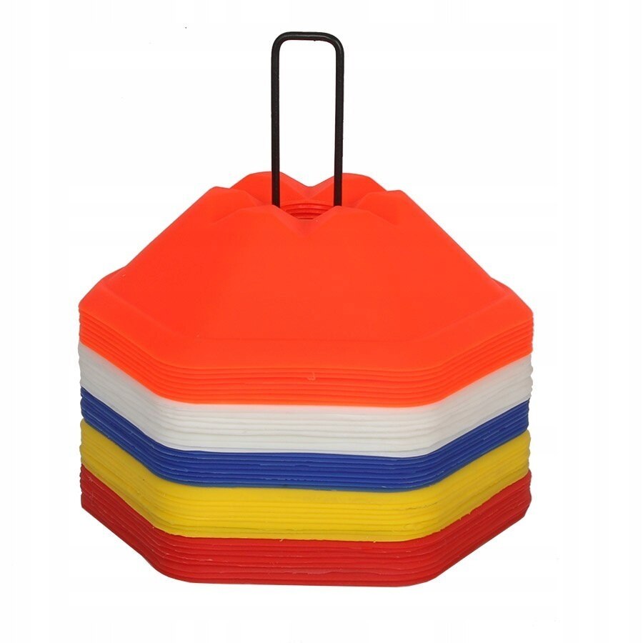 Set 40 jaloane antrenament, Sporty, Plastic, Multicolor - eMAG.ro