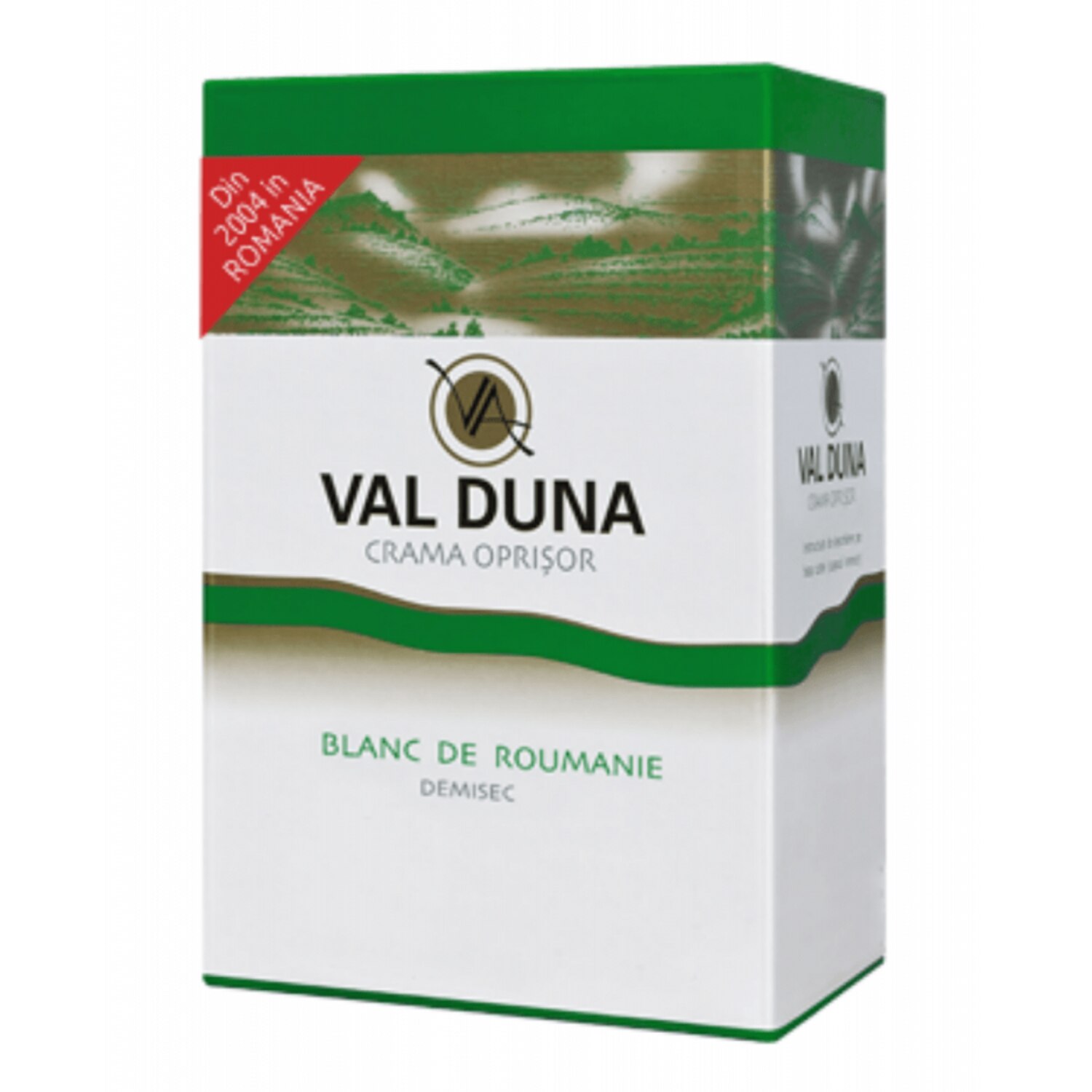 Vin Alb, Val Duna, OPRISOR, Blanc de Roumanie, Demisec, bag in box 10L ...