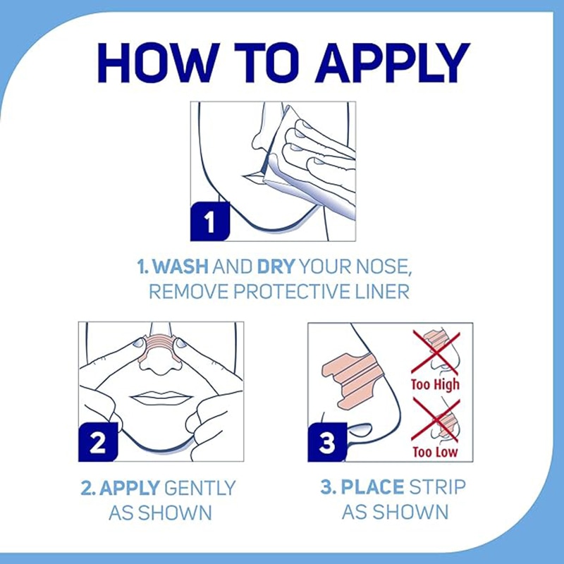 Plasturi nazali pentru usurarea respiratiei, 30 buc, Transparent - eMAG.ro