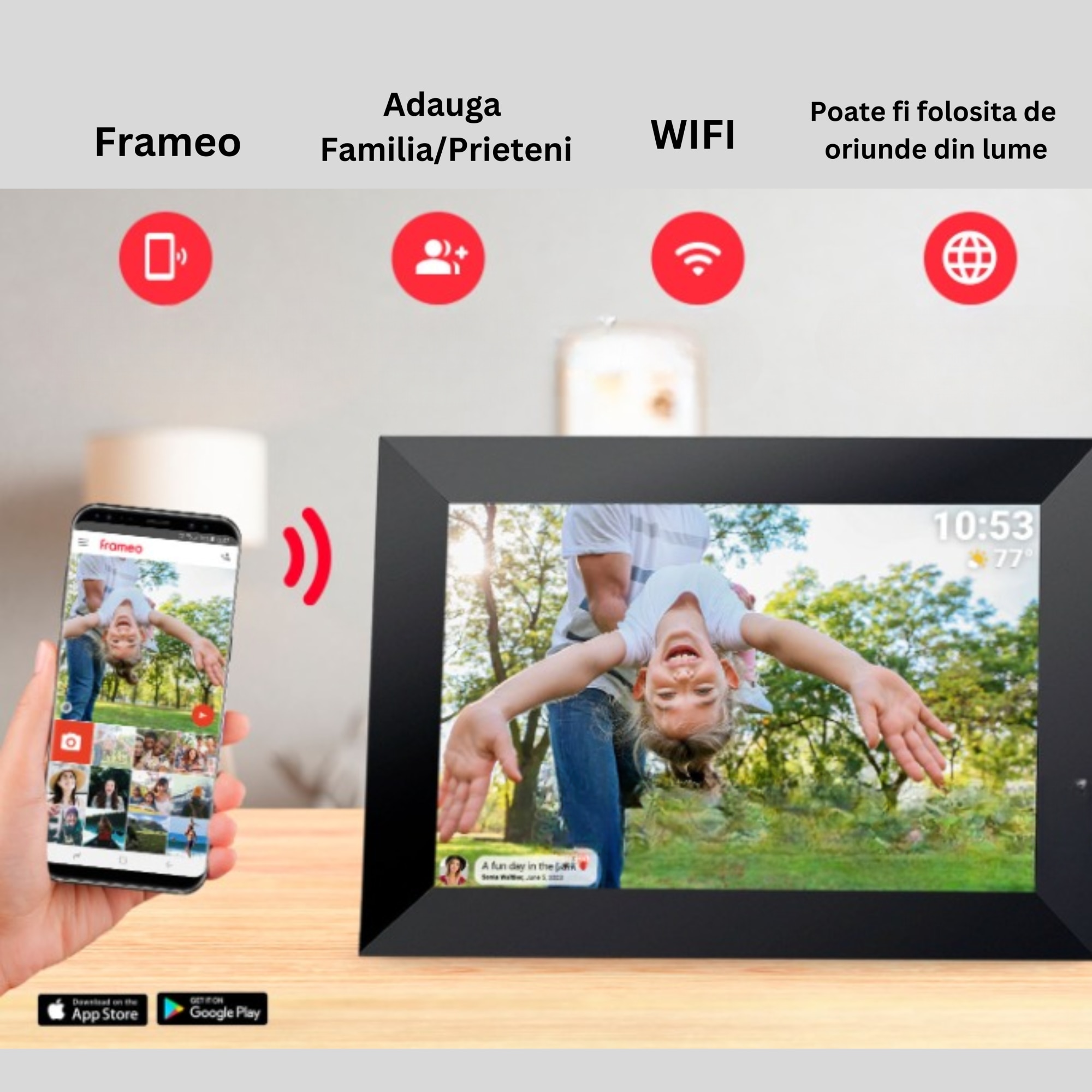 Rama Photo Digitala 10.1 inch, Android 11, Touchscreen 1280x800 IPS ...