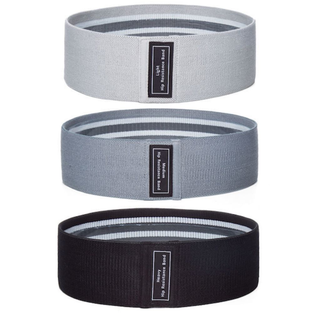 Set benzi elastice de rezistenta din material textil, 3 niveluri de ...