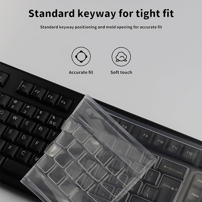 Set 4 Folie de protectie pentru tastatura de desktop, JENUOS®, din ...