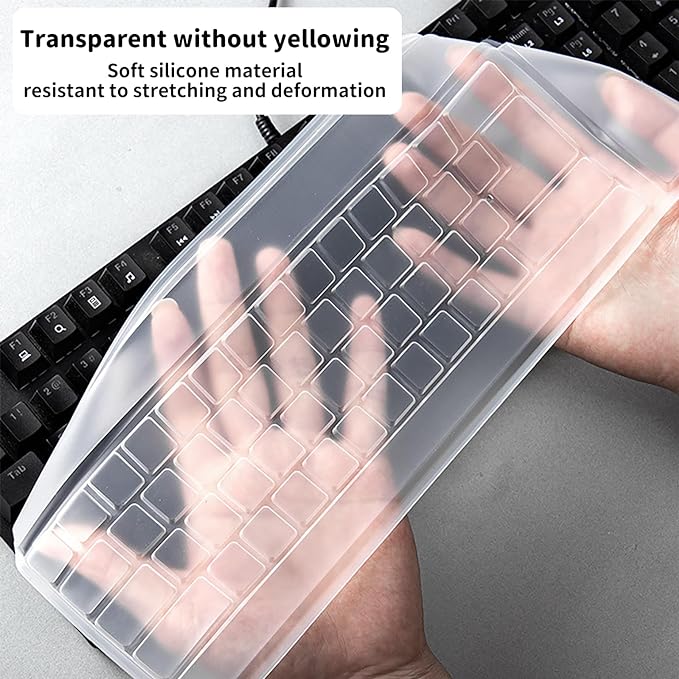 Set 4 Folie de protectie pentru tastatura de desktop, JENUOS®, din ...