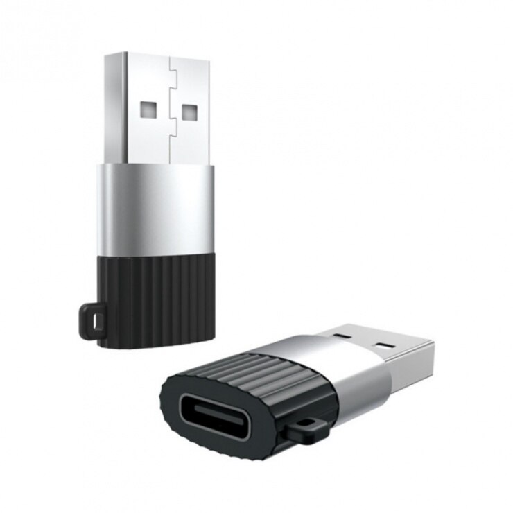 Adaptor cu Port type-C si Mufa USB, XO NB149-E, Negru-Gri - eMAG.ro