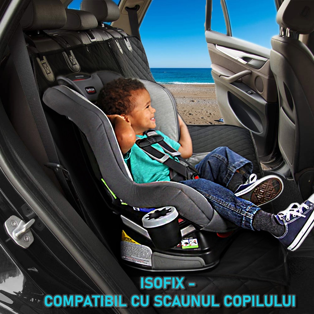 Husa scaune auto protectie si transport animale NextWave®️, universala ...