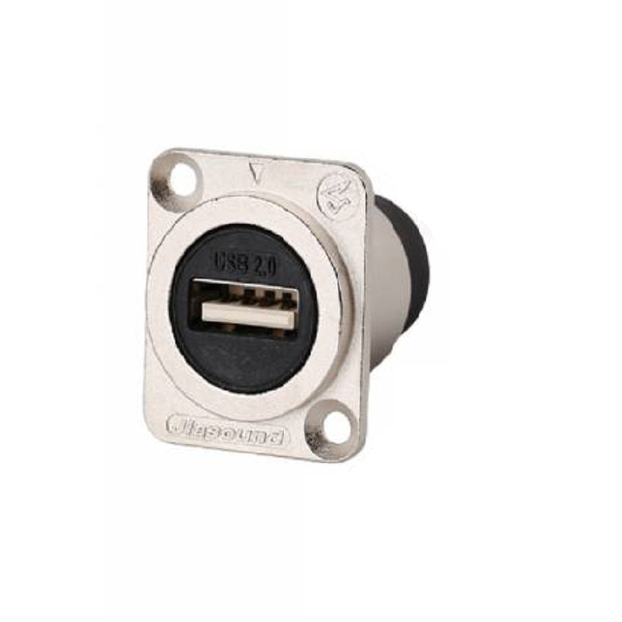 Conector USB 2.0 mama, metalic, de panou - eMAG.ro