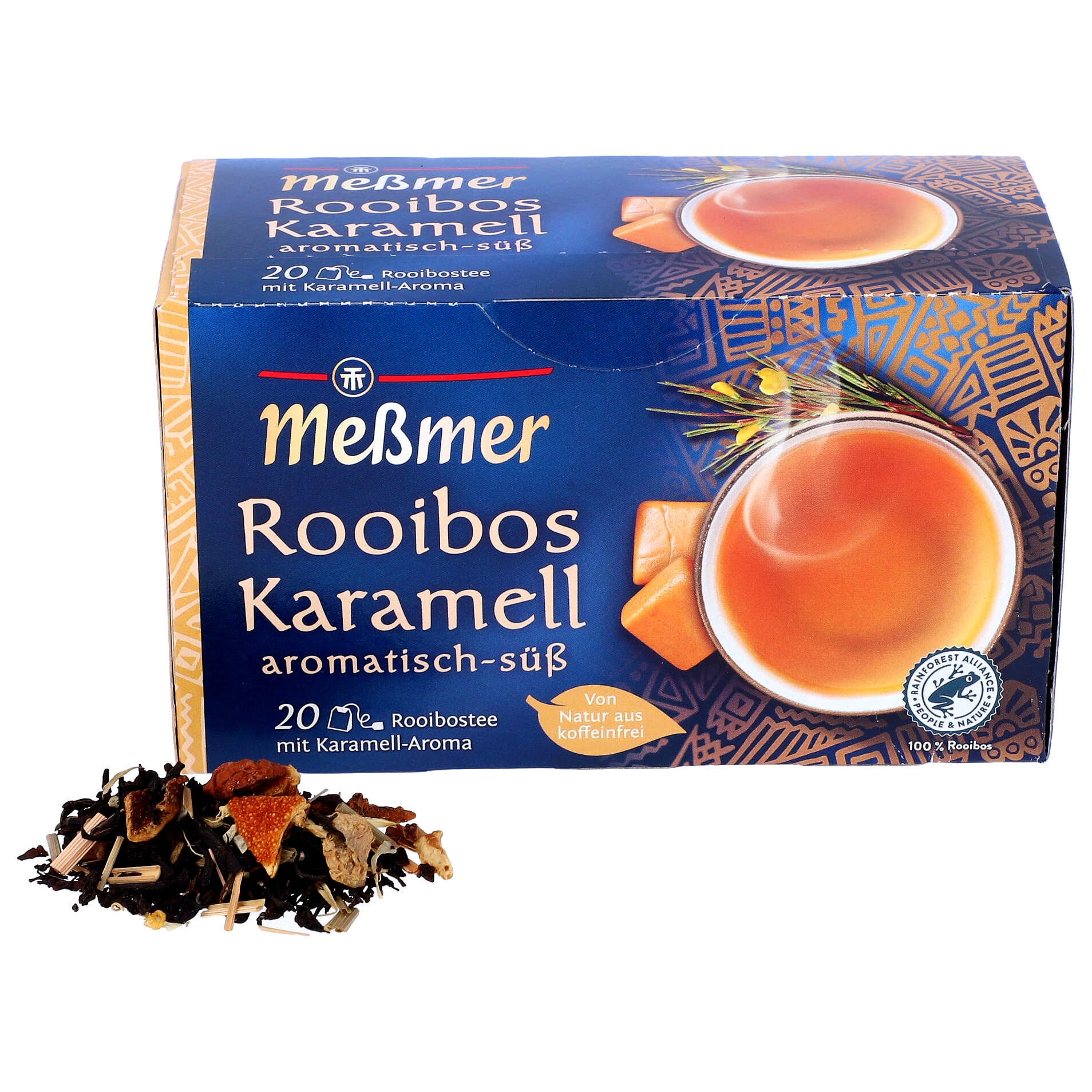 Ceai Rooibos, Messmer, caramel, 20 pliculete, 40 g - eMAG.ro