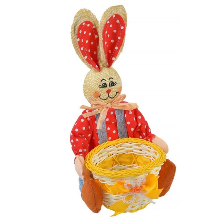 Cos Decorativ de Paste cu Iepuras 15x15x30cm - eMAG.ro