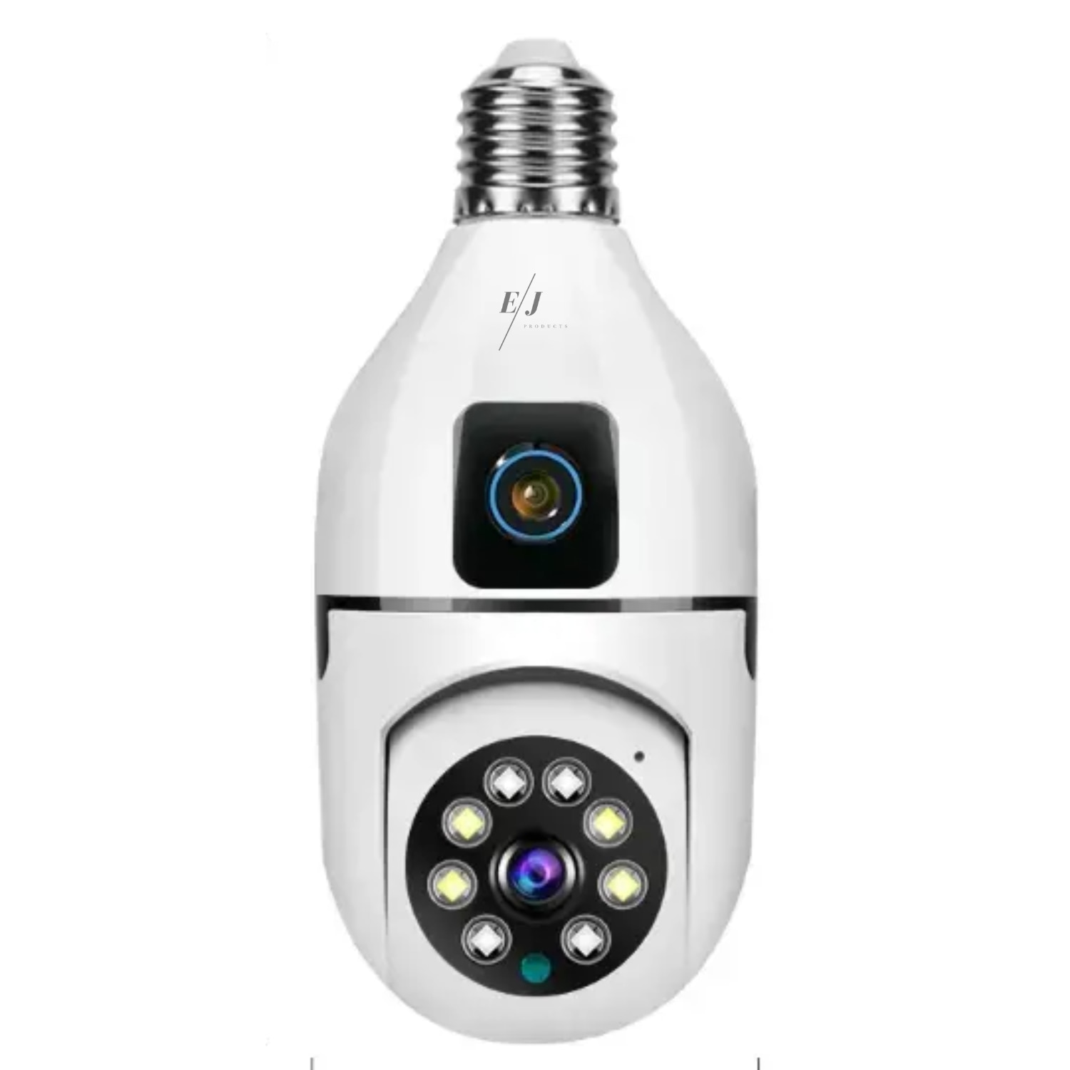 Camera de supraveghere dubla inteligenta 360°, EJ PRODUCTS, V380, PTZ WiFi, CCTV, 4 MP, detectie ...