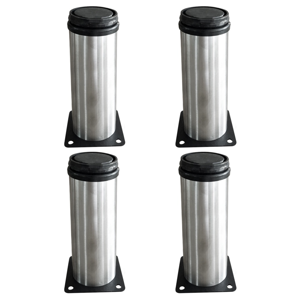 Set 4 picioare mobila, Otel inoxidabil, CooTooLa®, Ajustabile, 15cm ...