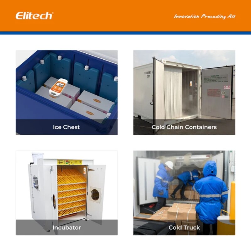 Температурен рекордер Elitech RC-5+ Data Logger, за хладилно съхранение ...