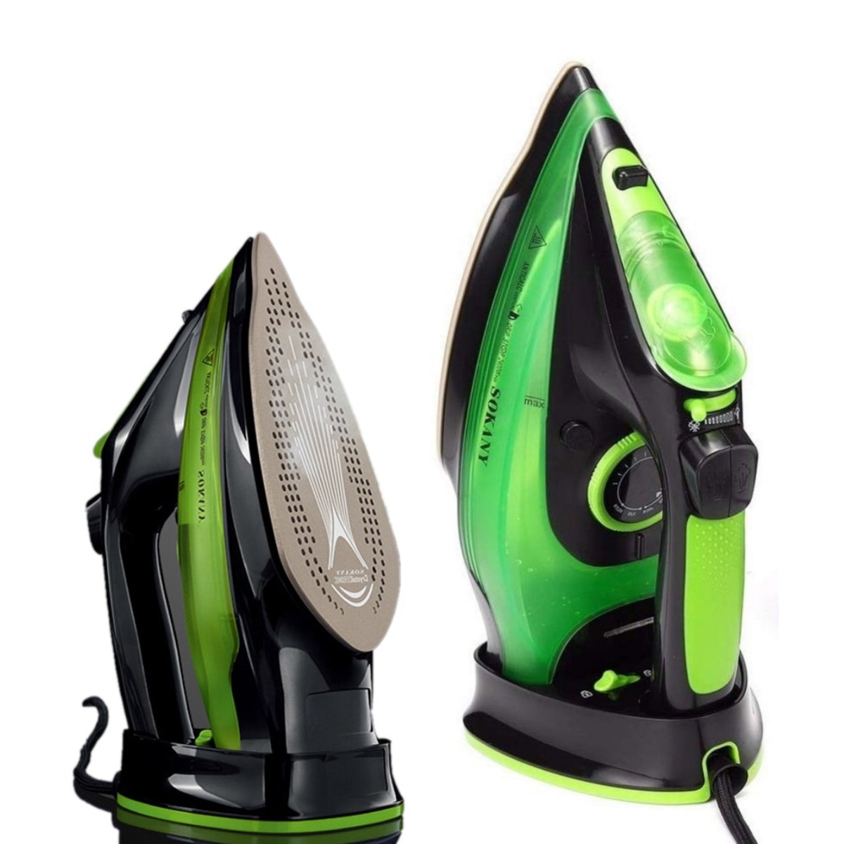 Fier de calcat fara fir, cu aburi, 2400 W, 5 Trepte de Viteza, 220 240 ...