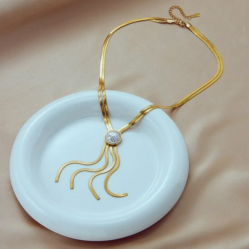 Colier dama, pandantiv minimalist in prelungire, model delicat ...