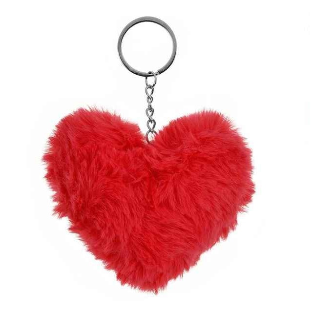 Breloc Inima, Plus, Fucsia, 10x3.5 cm - eMAG.ro