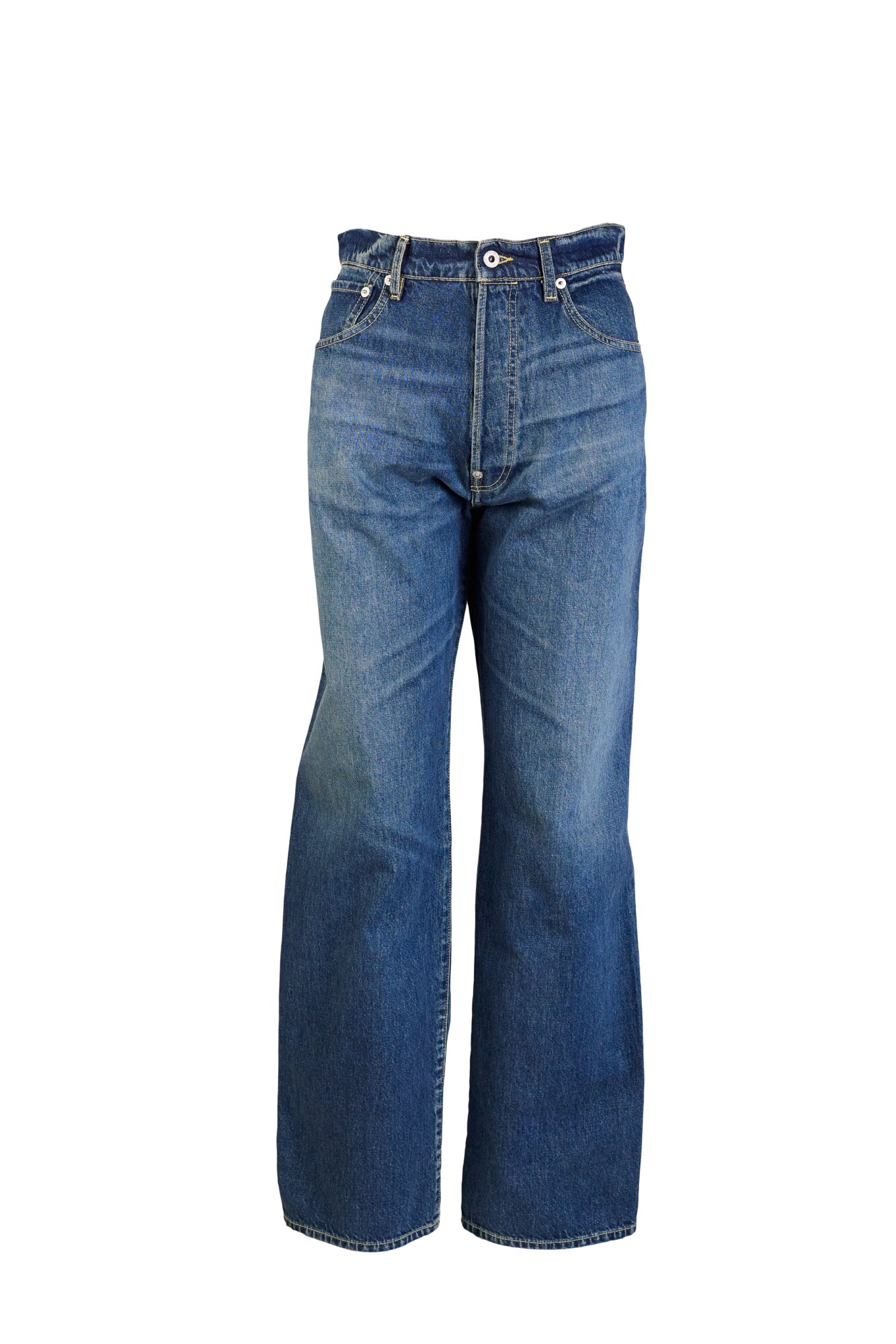 Blugi unisex Kenzo, relaxed fit, model PFD55DP4066B2DD01, albastru, 32 ...