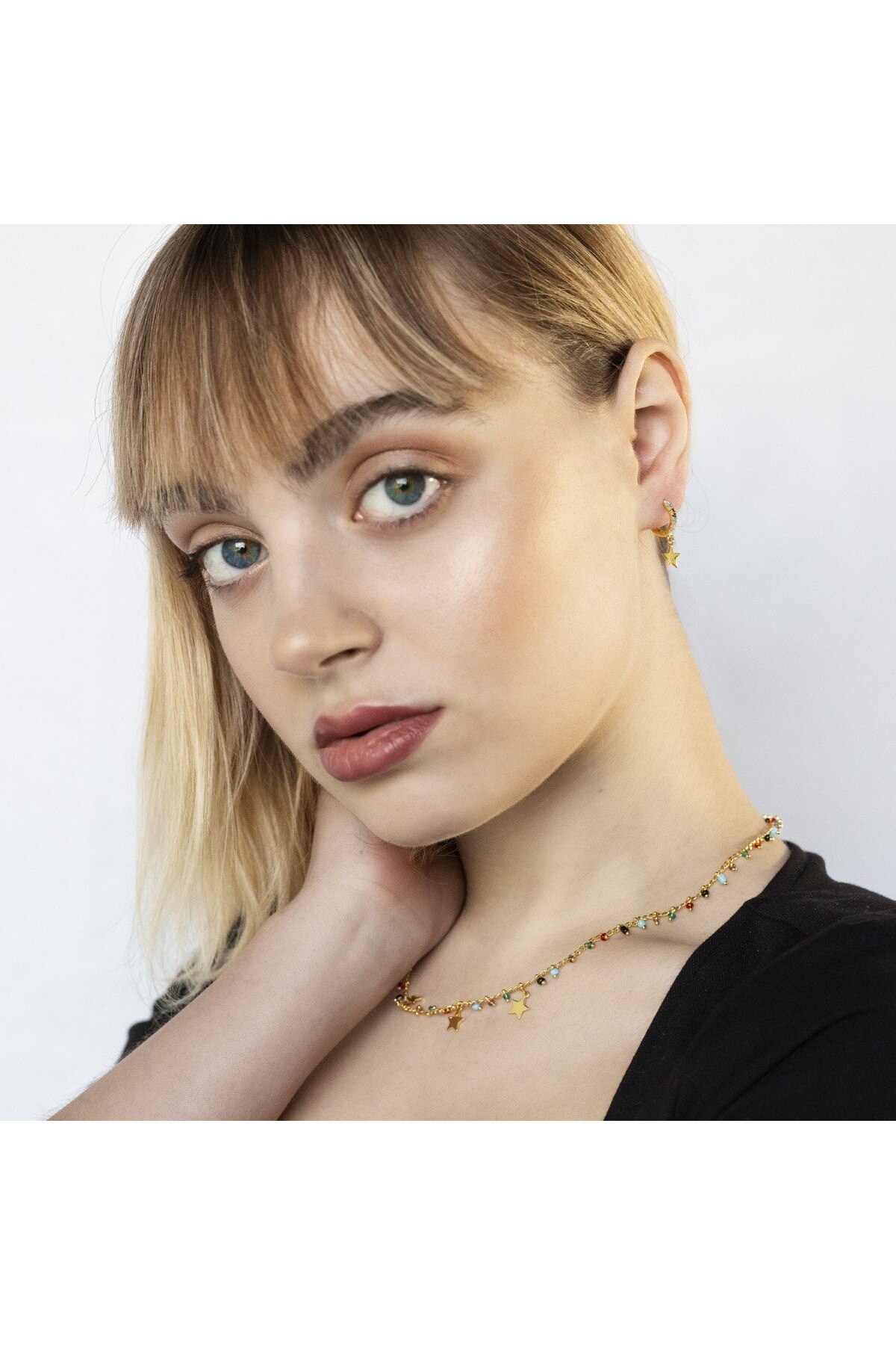 Colier dama Beos-LUXENTER din Argint cu pietre de Cuart Hidrotermal ...