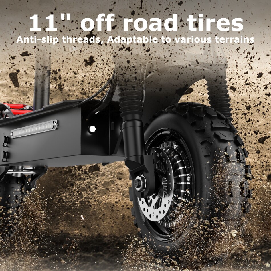 Trotineta electrica DUOTTS D66 - 2 motoare * 1800W, Anvelope off-road ...