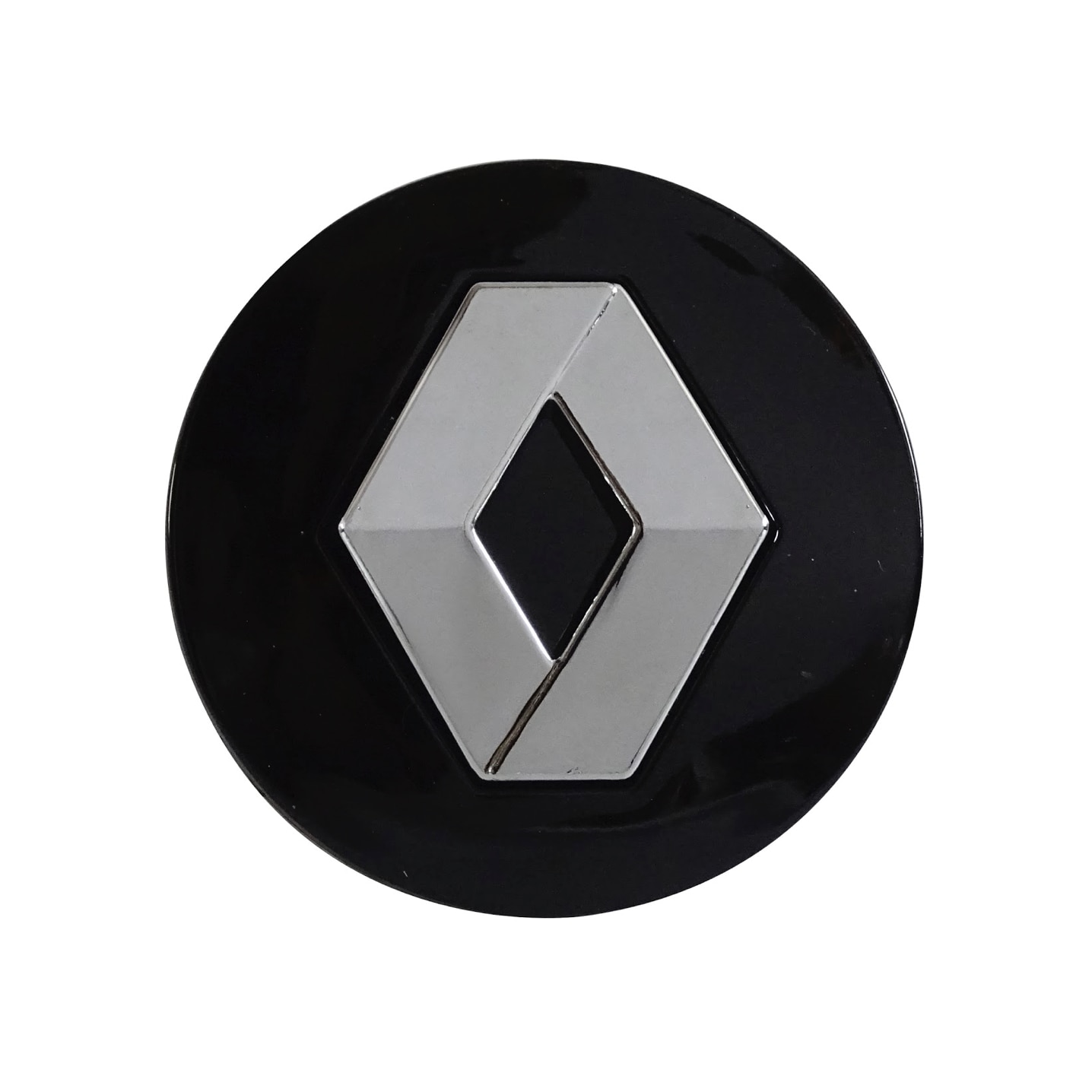 Set 4 capacele roti 59 mm Renault, pentru jante aliaj, Negru/Argint ...