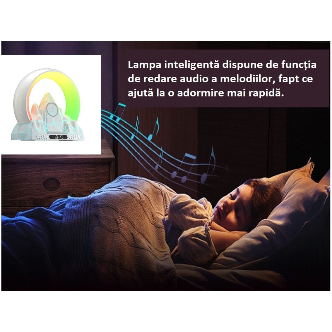 LED интелигентна лампа, MILARIS®, функция аларма, функция FM радио ...