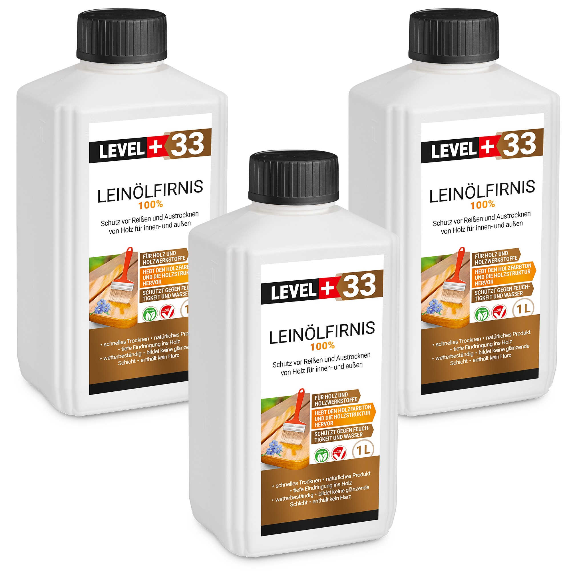 Lac natural de protectie pentru lemn cu ulei de in fara rasina ...