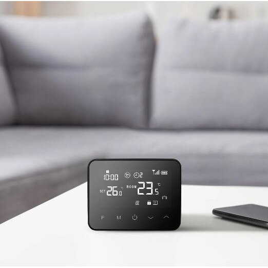 Termostat digital Smart, wireless / fara fir, programabil, universal, WiFi, touch screen ...