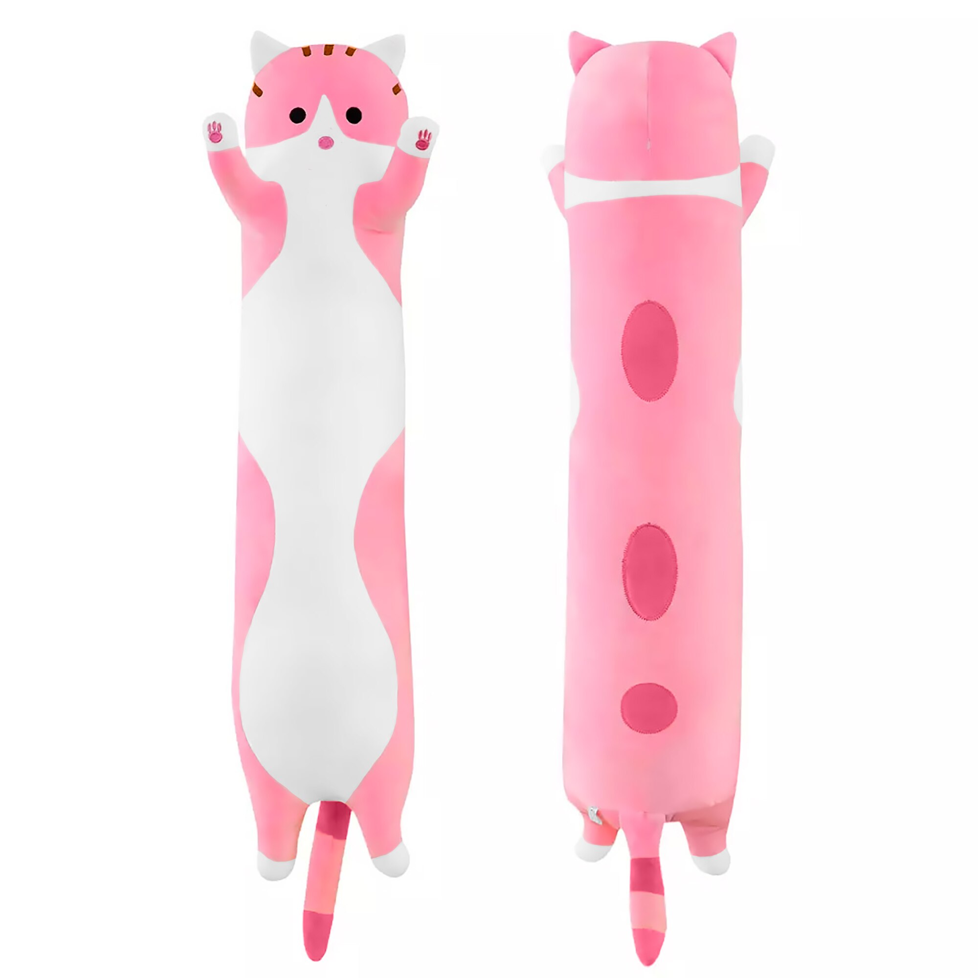 Perna decorativa Piccolo, Pisica Lucek, 70cm, Plus, Roz/Alb - eMAG.ro