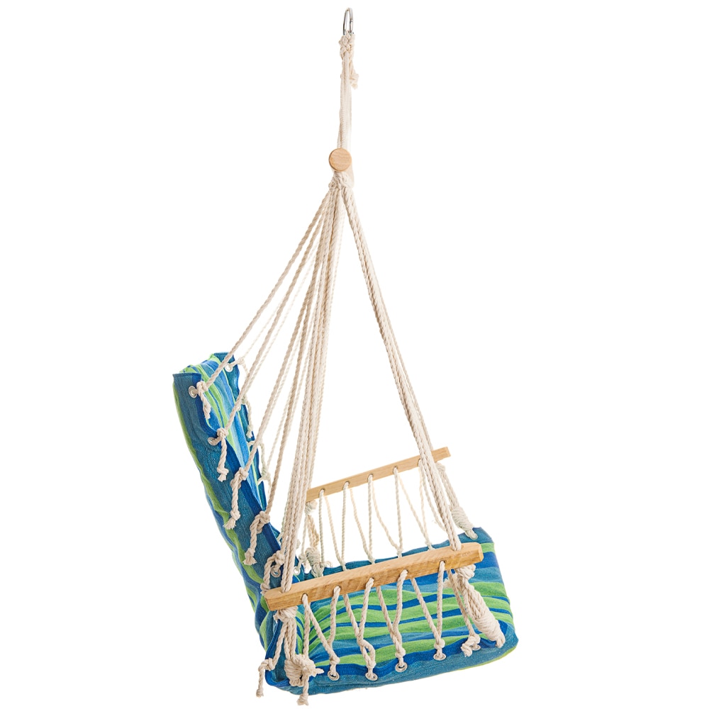 Hamac Tip Scaun Suspendat, Pentru o Persoana, cu Bara de Lemn, Material ...