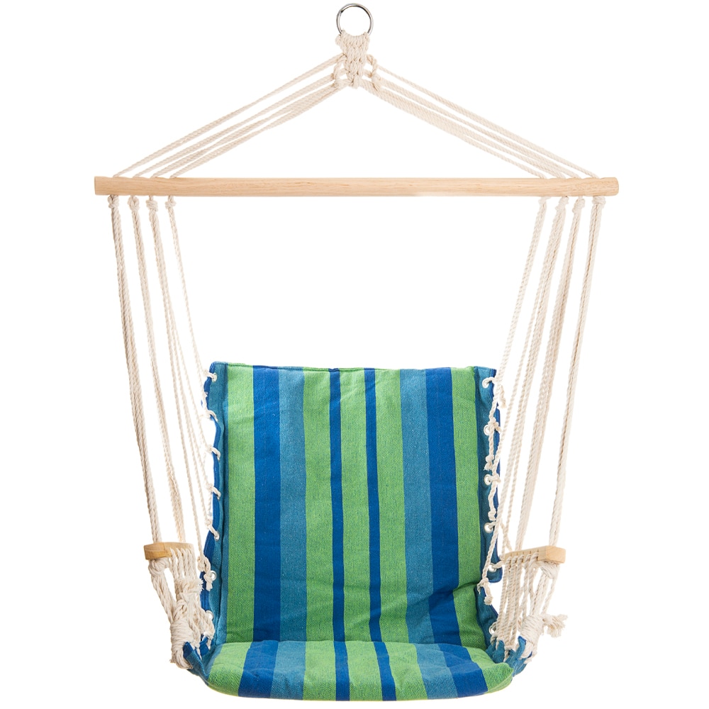 Hamac Tip Scaun Suspendat, Pentru o Persoana, cu Bara de Lemn, Material ...