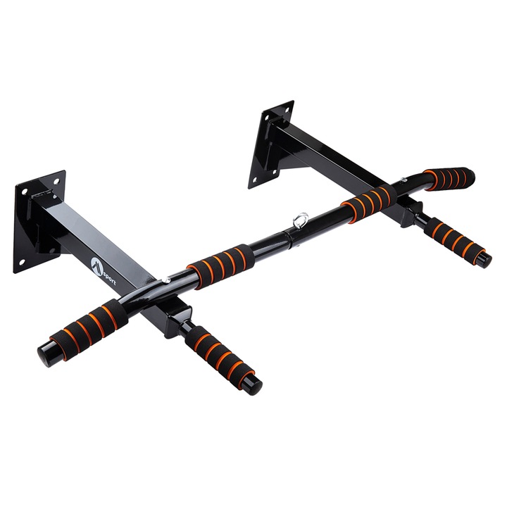 Bara de tractiune extensibila, otel, montat pe perete, Suport pentru ...