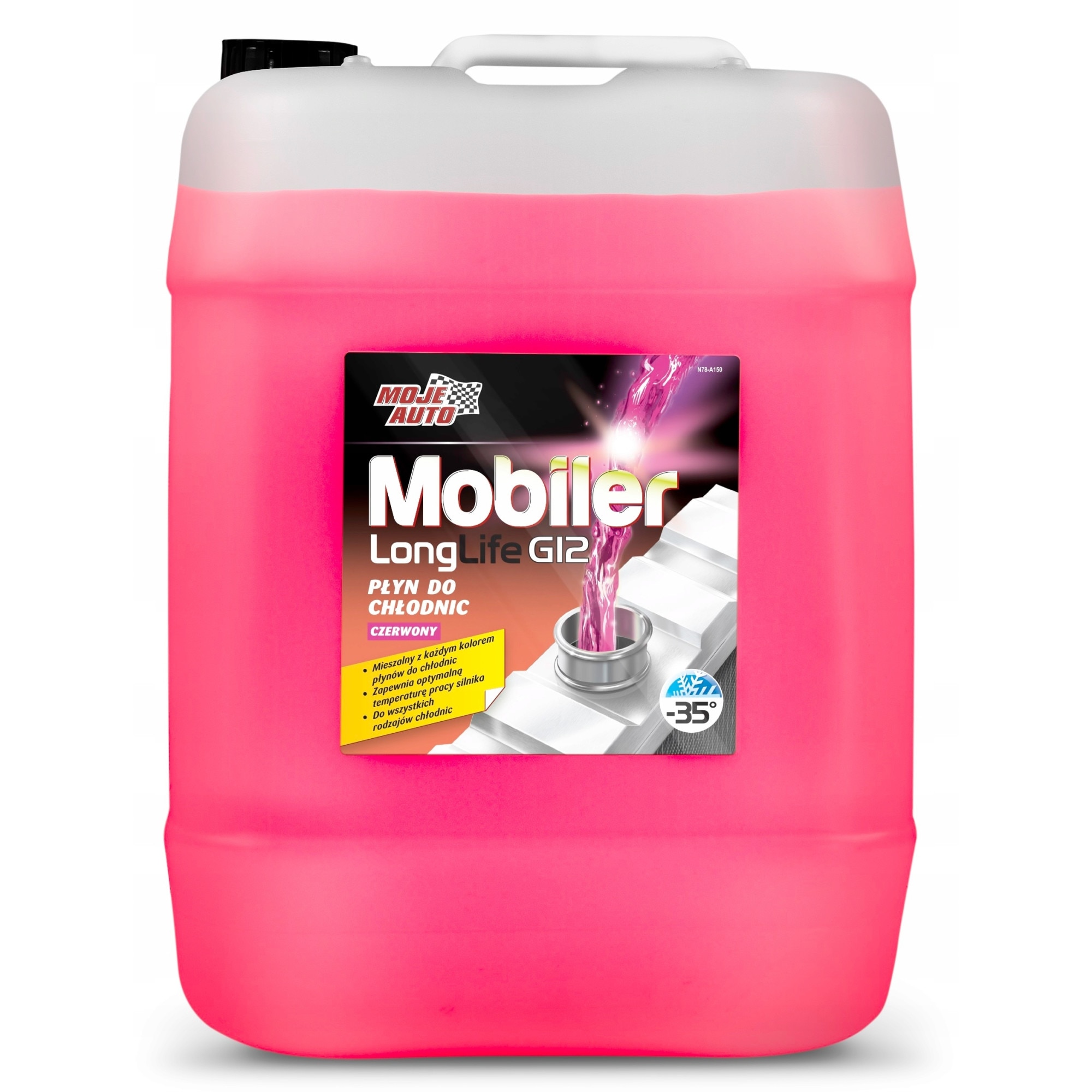 Antigel radiator Mobiler, Long Life, G12, roz, -35°C, 20kg - eMAG.ro