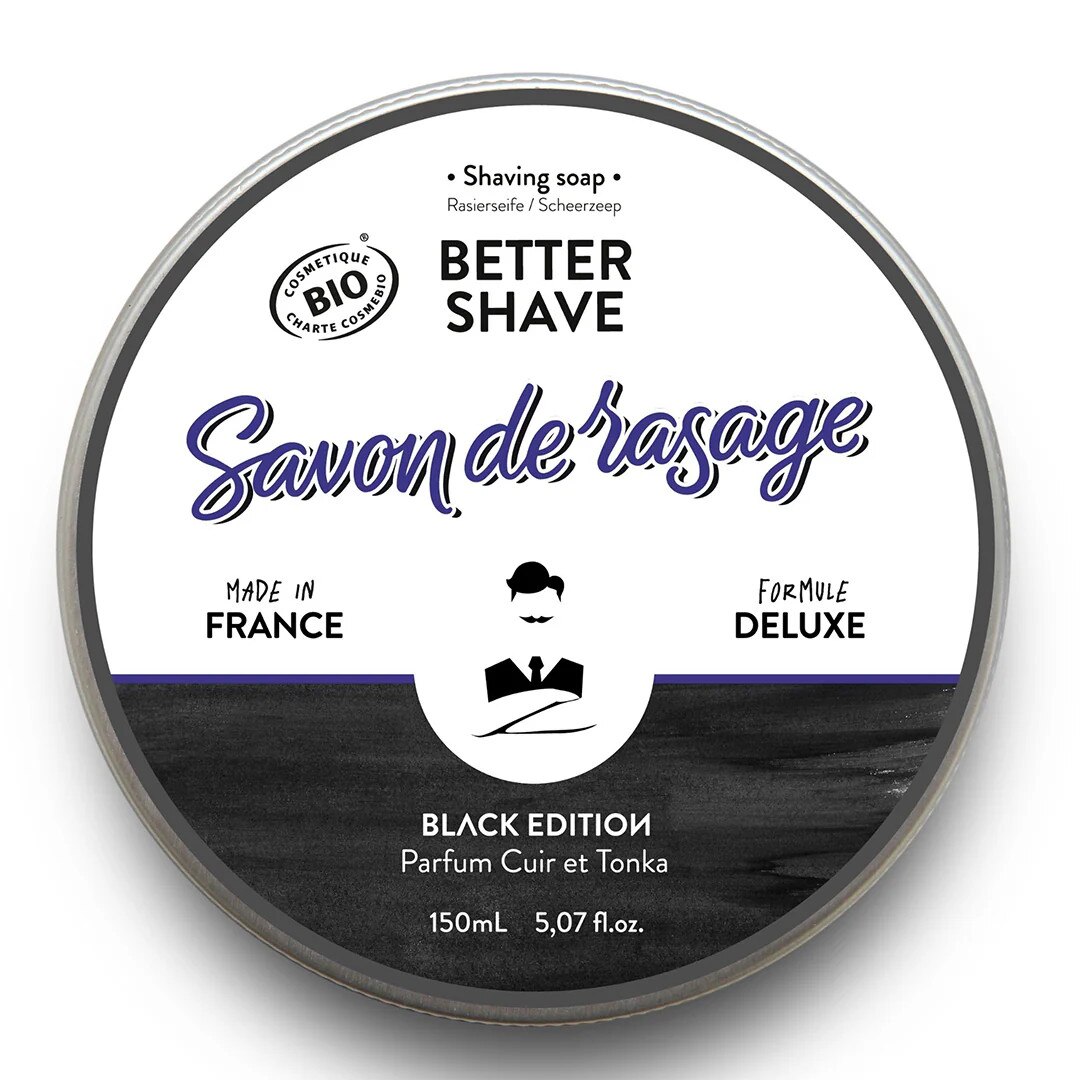 Sapun de barbierit traditional, BETTER SHAVE, Monsieur Barbier, BLACK ...