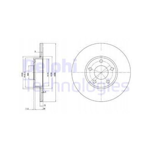 Set 2 discuri frana, Delphi, BG2749 - eMAG.ro