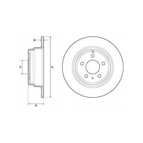 Set 2 discuri frana, Delphi, BG2842 - eMAG.ro