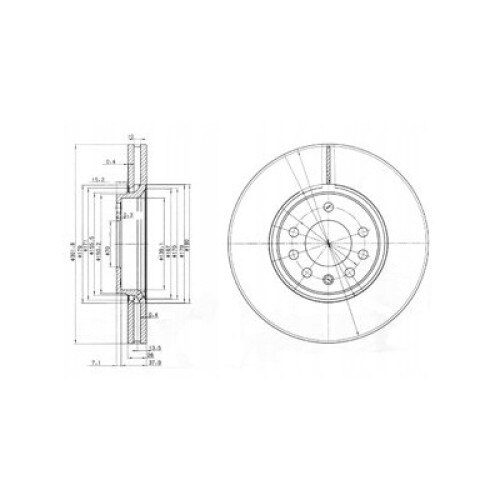 Set 2 discuri frana, Delphi, BG3772C - eMAG.ro