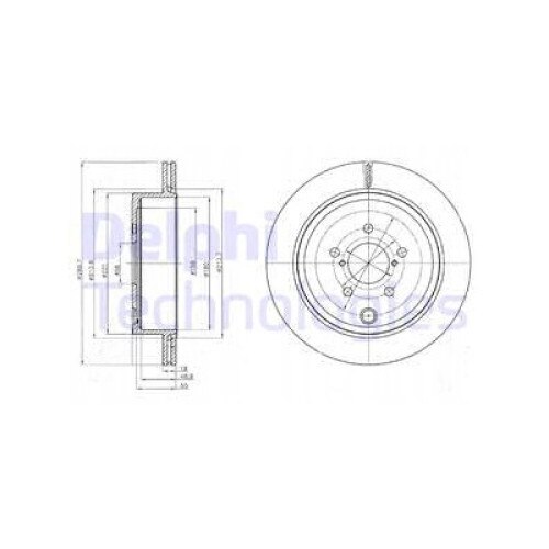 Set 2 discuri frana, Delphi, BG4288 - eMAG.ro