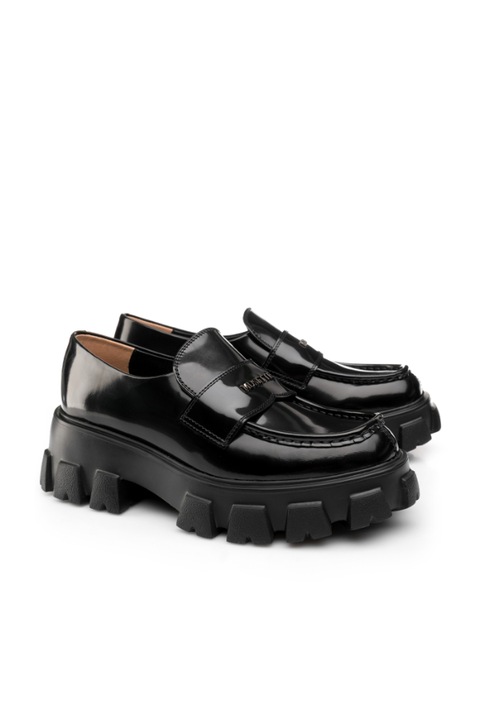 Pantofi Musette, NURRIA A241, Piele, negru - eMAG.ro