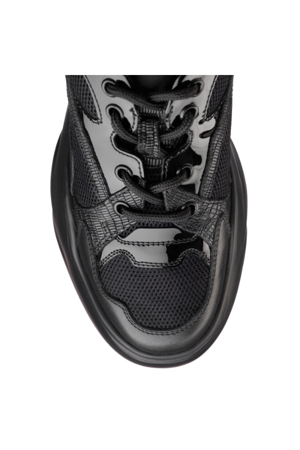 Pantofi casual Musette, ELETA A163, Piele/Textil, negru - eMAG.ro