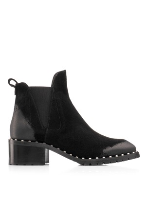 Ghete Musette, SADIE 901, Piele intoarsa, negru - eMAG.ro