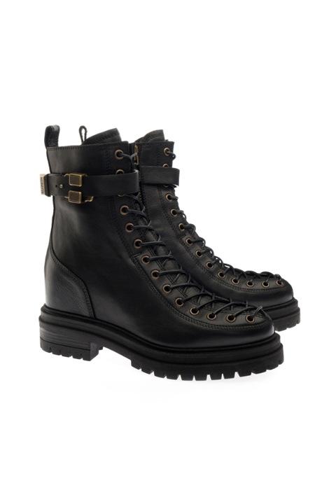 Ghete Musette, HARLEY A150C, Piele, negru - eMAG.ro