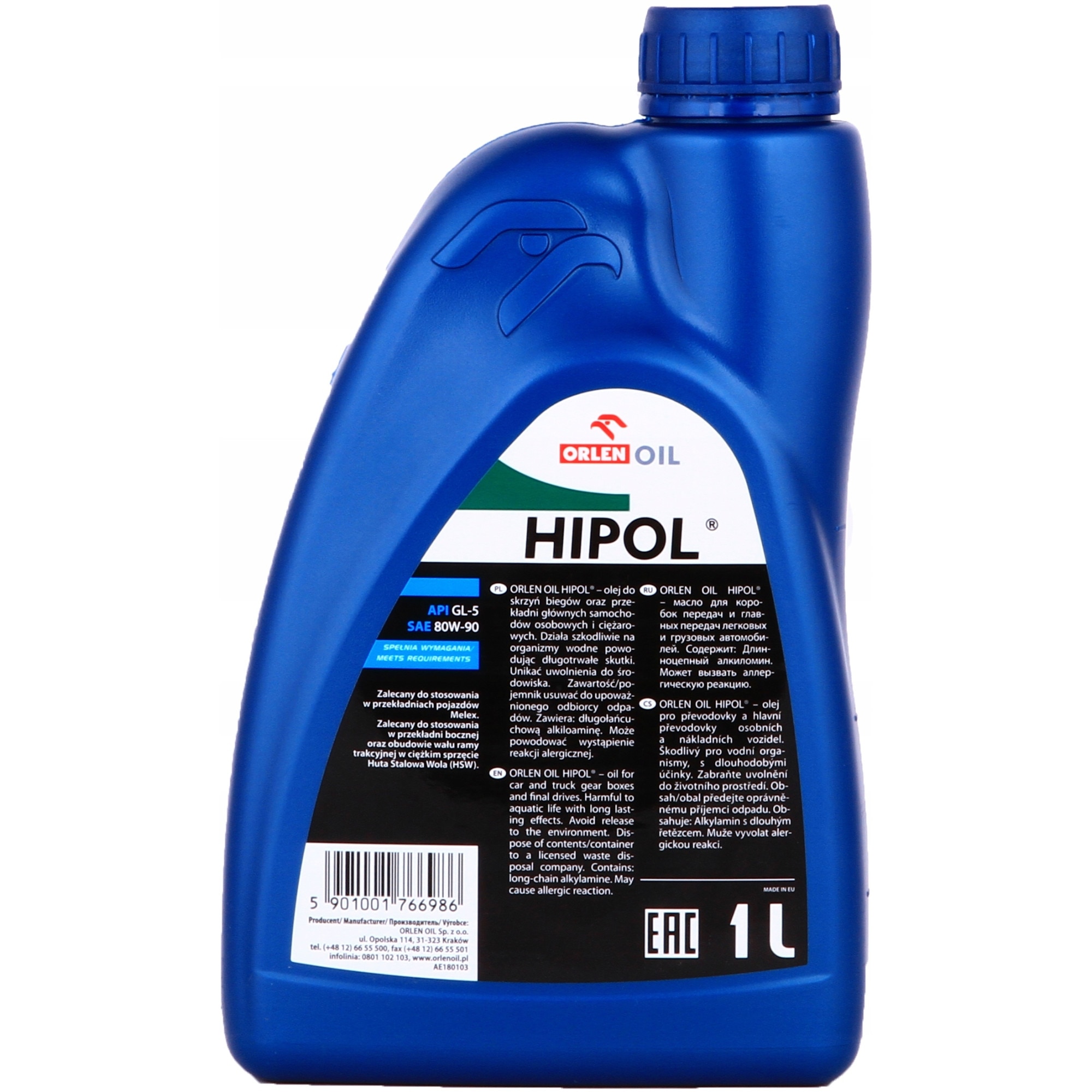 Ulei cutie viteze Orlen, HIPOL GL-5, mineral, 80W90, 1L - eMAG.ro