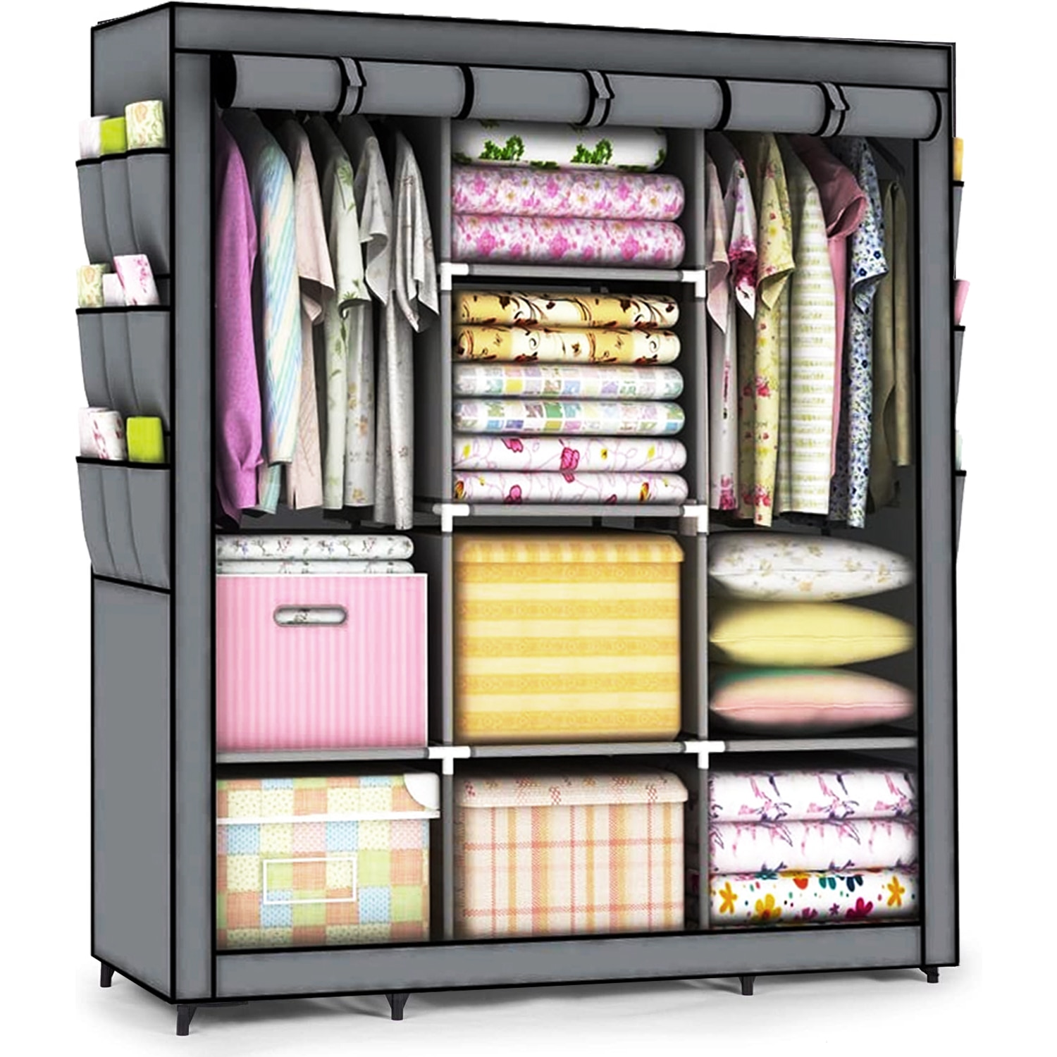 Dulap Textil Pentru Haine si Incaltaminte Sternhoff, cu 8 Rafturi si ...